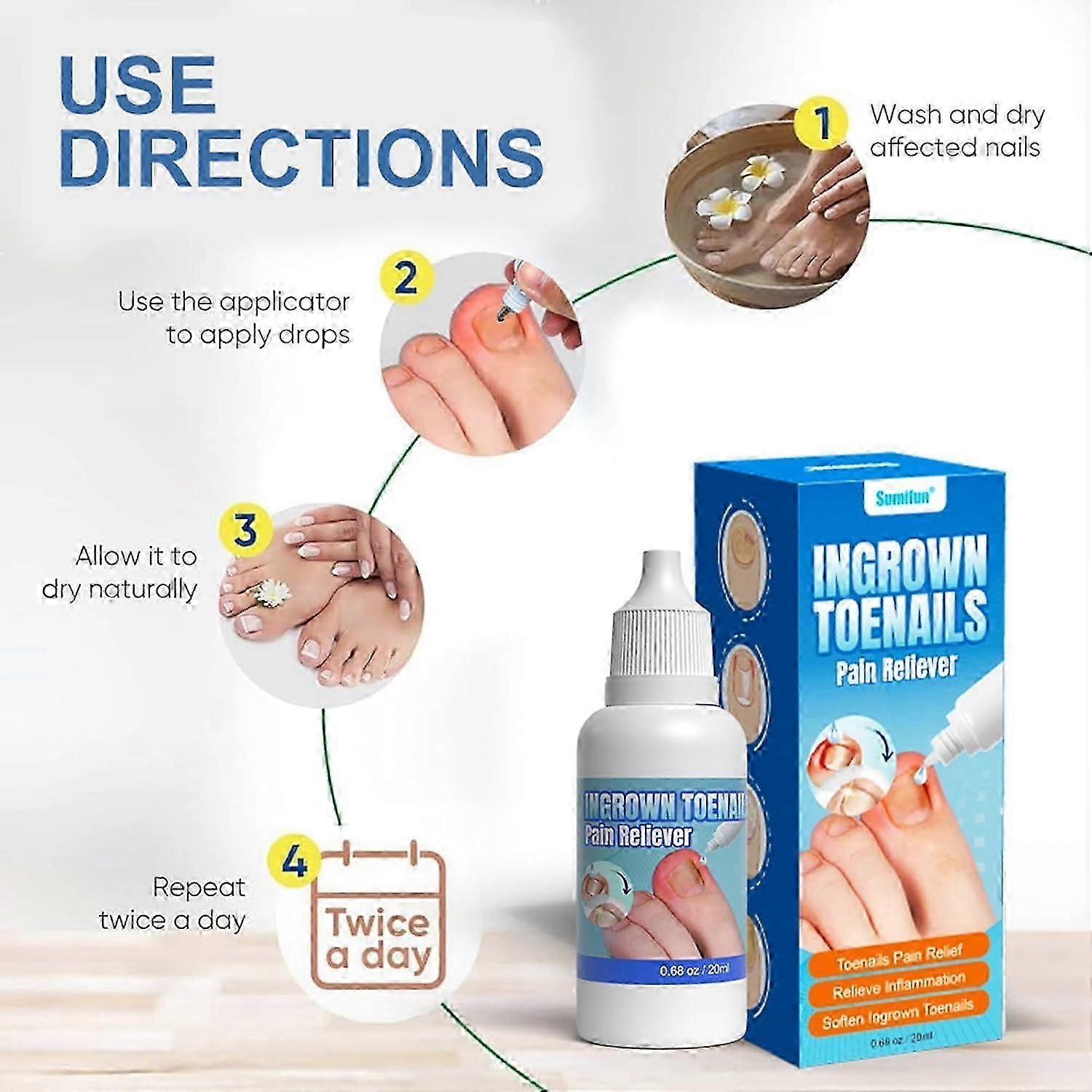 Ingrown Toenail Treatment Extra Strong,Ingrown Toenail Drop,Cuticle ...