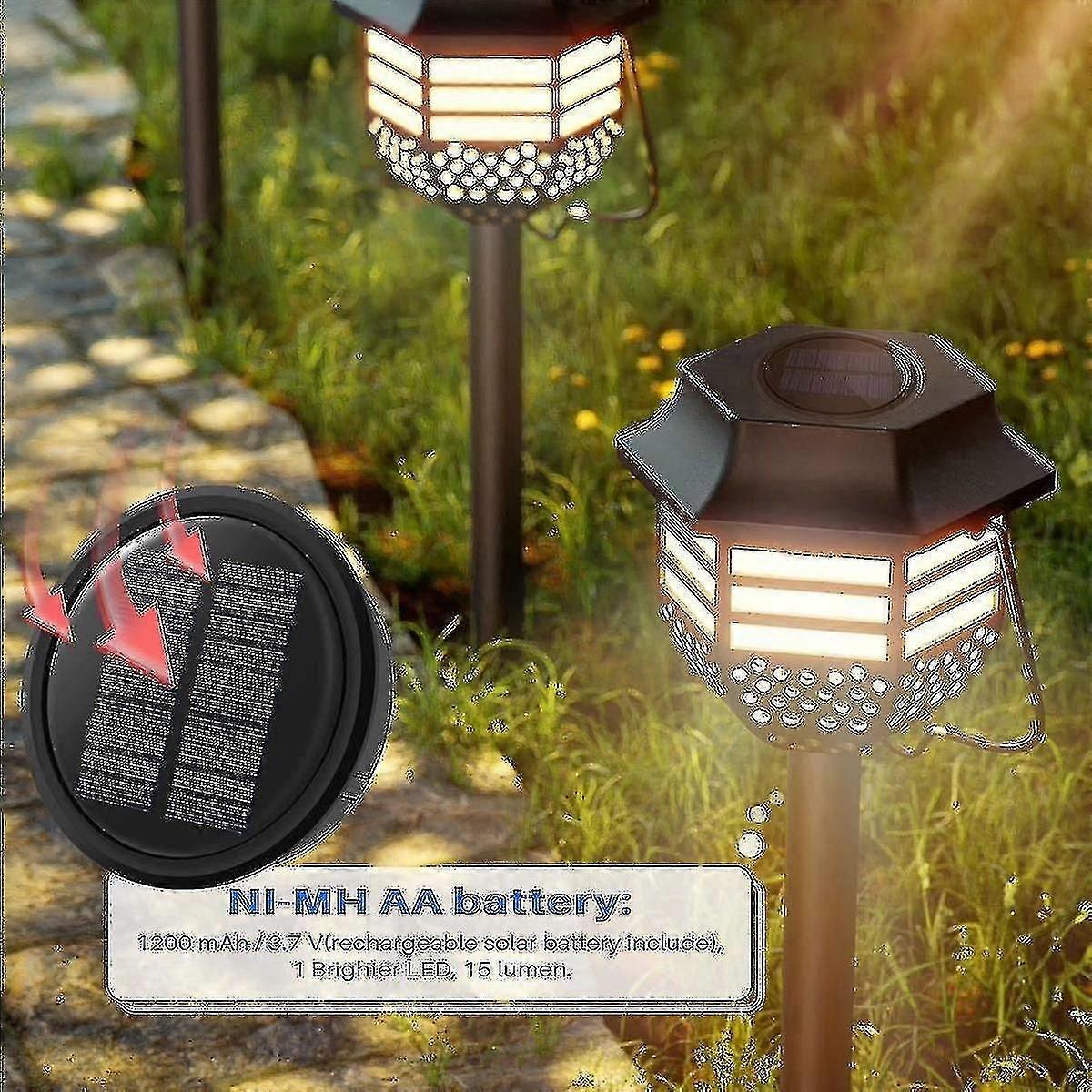 1 Pack Big Solar Light Replacement Top For Outdoor Hanging Lanterns ...