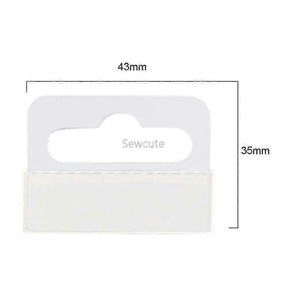 100pcs Clear Self Adhesive Hang Tabs Hooks Plastic Display Hand Tabs ...