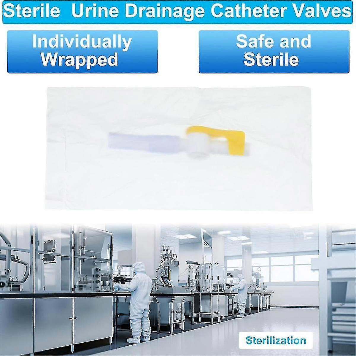 15 Pack Catheter Valve Individually Package Urine Drainage Catheter Bag ...