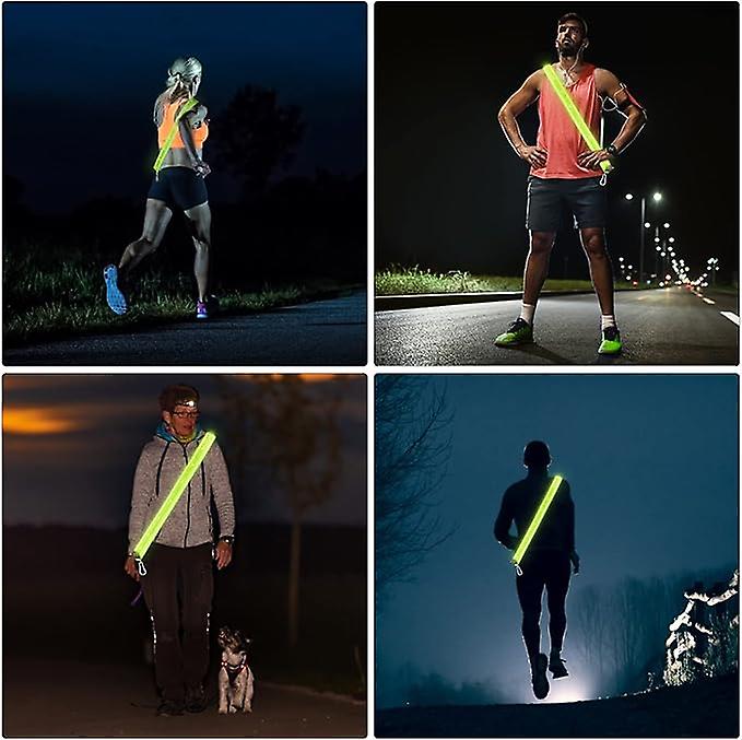 LED Reflective Running Belt, Rechargeable Reflective Belt, Luminous ...