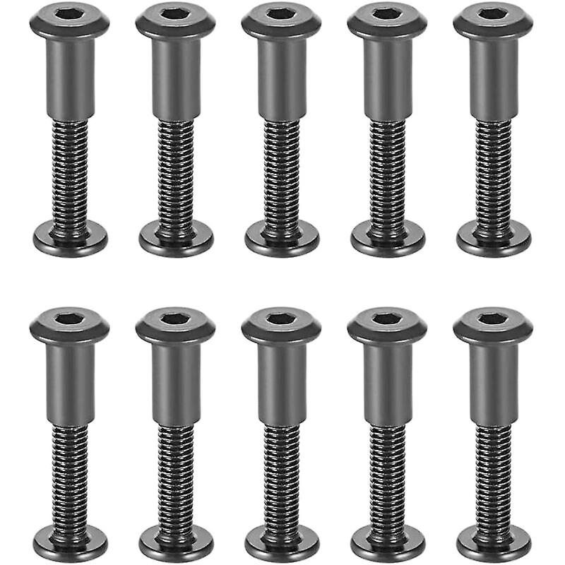 Pack of 10 M6 x 35mm Fixing Bolts with Matching Nuts Sleeve Nut with ...