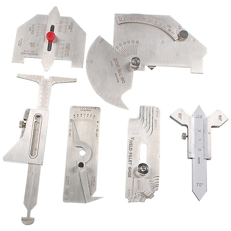 6pcs Welding Gauge Weld Inspection Gauge Weld Seam / Round Corner ...