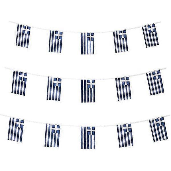 Greece Flags Greek Small String Mini Flag Pennant Banner Decorations ...