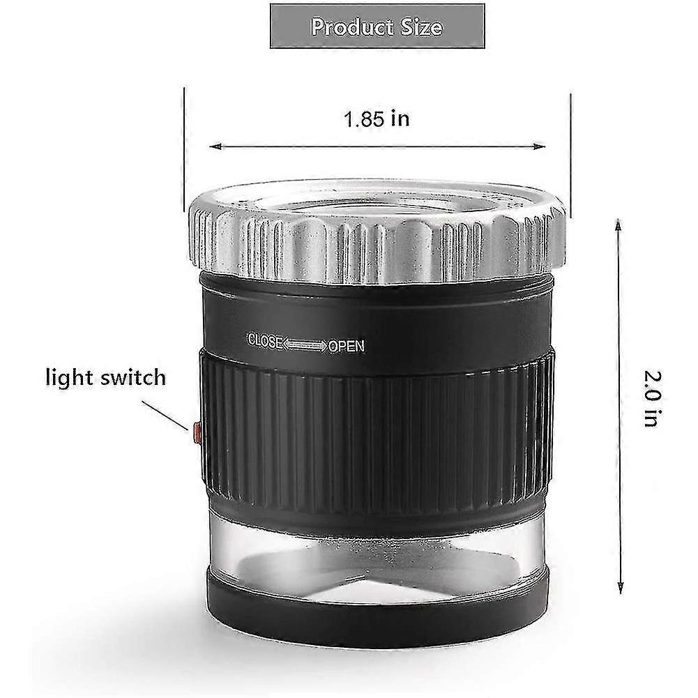 Loupe Magnifier 30x Magnifier Illuminated Adjustable Length Desktop ...