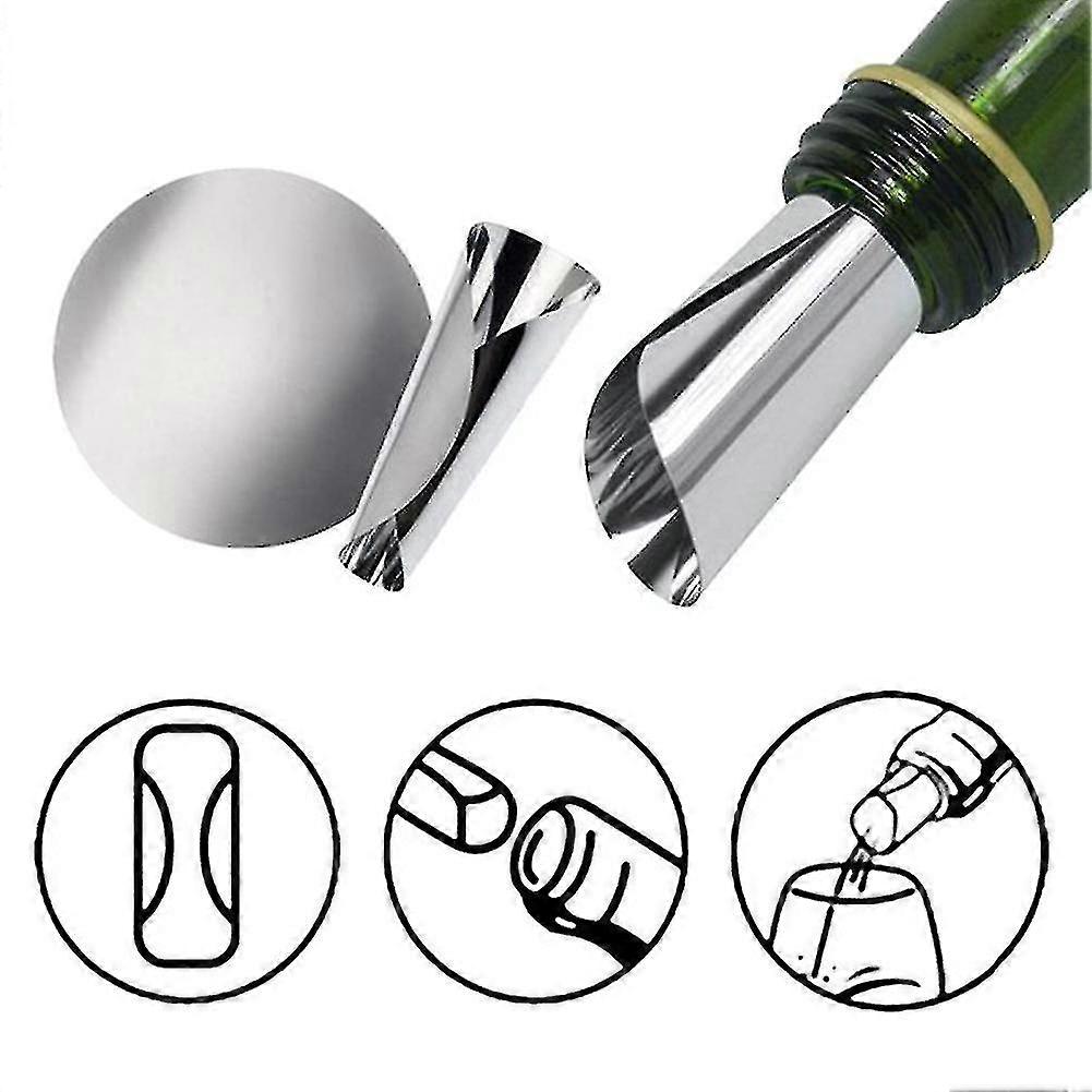 300 Pcs 3 Inch Silver Wine Pourer Discs Drip-proof Drop Drip Stop ...