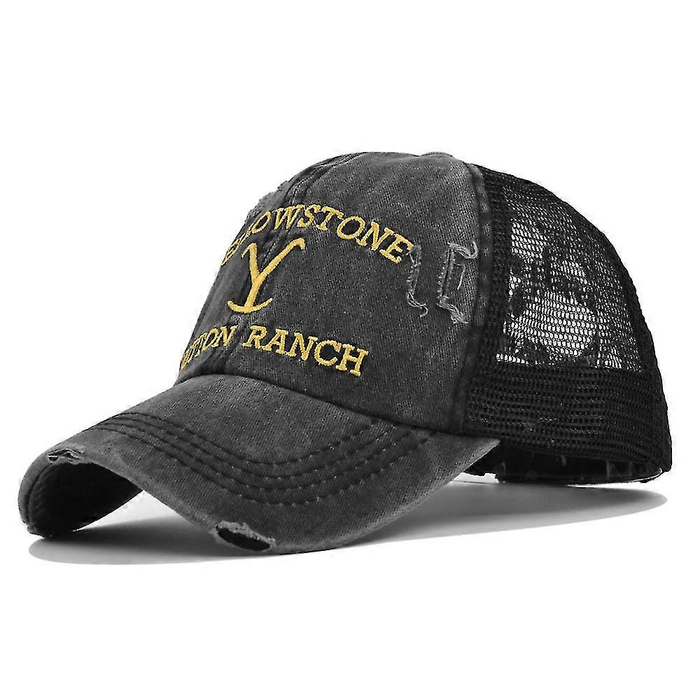 Yellowstone Dutton Ranch Criss-cross Baseball Hats Embroidered Caps ...
