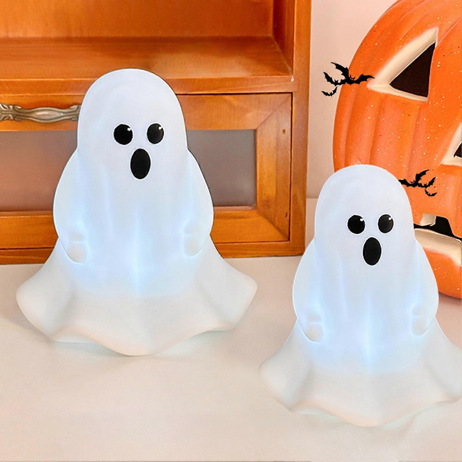 Cute Ghost Statue LED Night Lamp Soft Glow Flicker Free Energy-Saving ...
