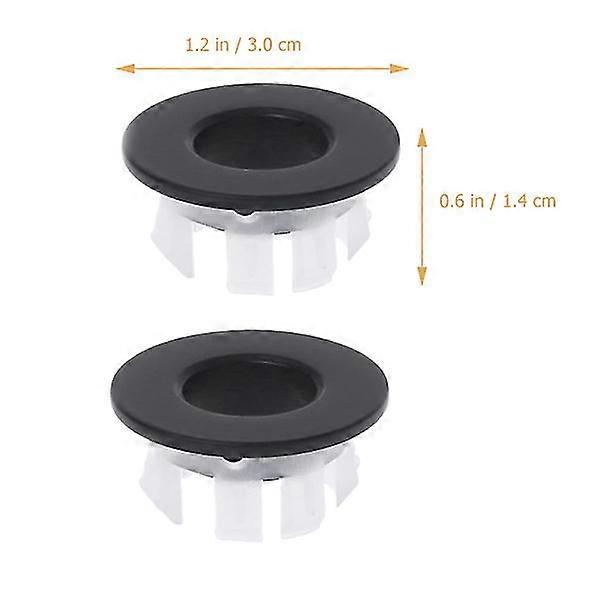 2pcs Sink Hole Overflow Cover Basin Sink Overflow Cover Bathroom Basin ...
