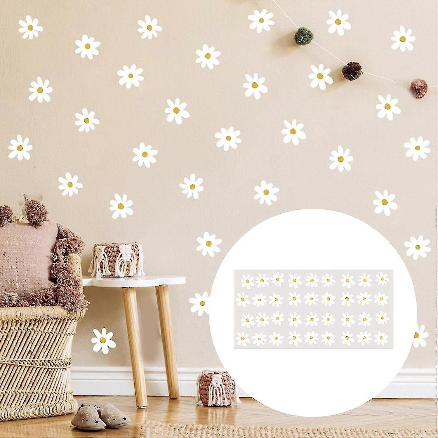 Daisy Wall Decal, Flower Decals, White Daisy Decals, Floral Decals ...