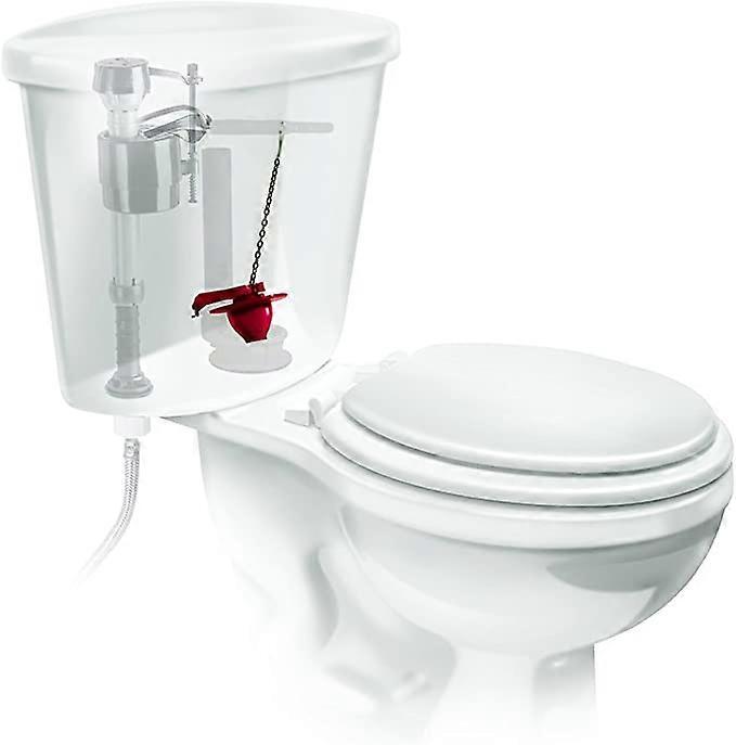 Universal Water-Saving Long Life Toilet Flapper for 2-Inch Flush Valves, Adjustable Solid Frame ...