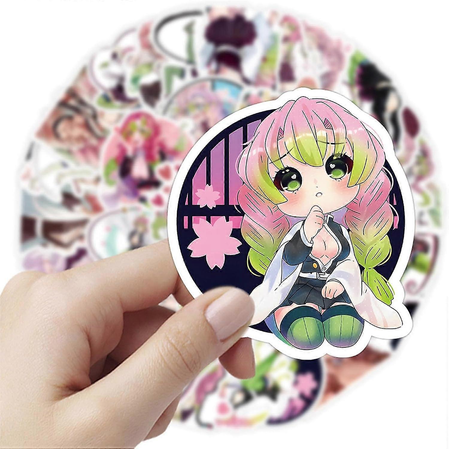 50pcs Kanroji Mitsuri Stickers Cool Anime Girl Stickers for Teens ...