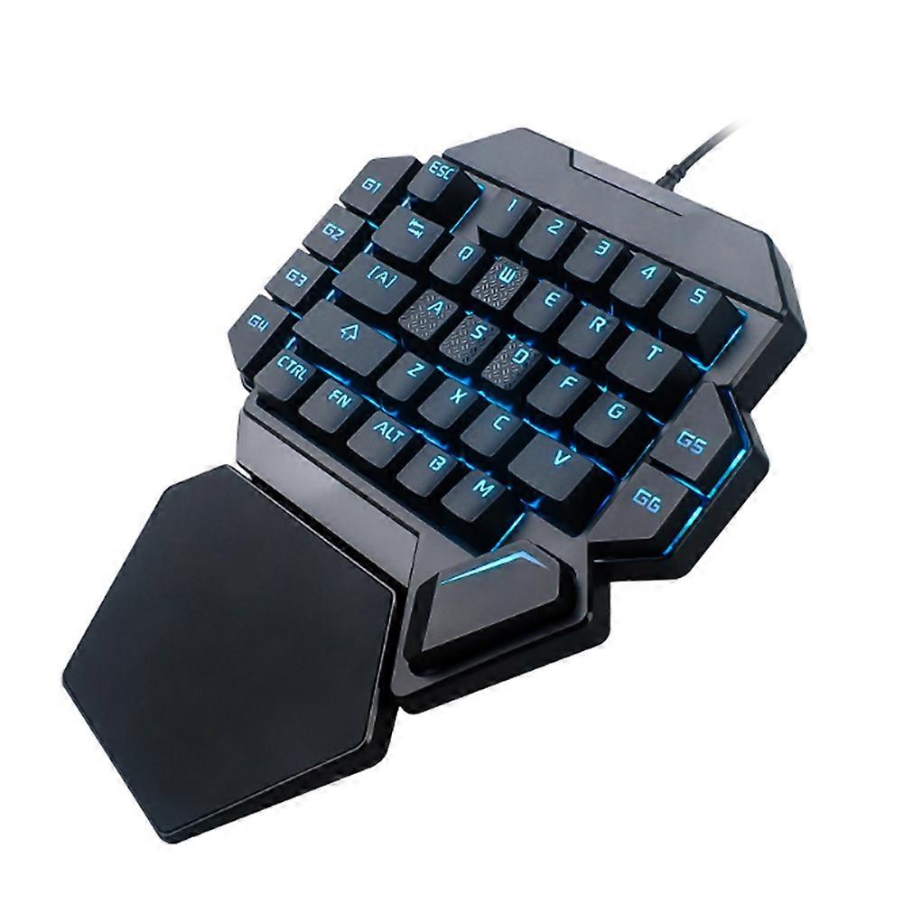 Onehanded Keyboard RGB Blacklight Mechanical Keyboard With Macro ...