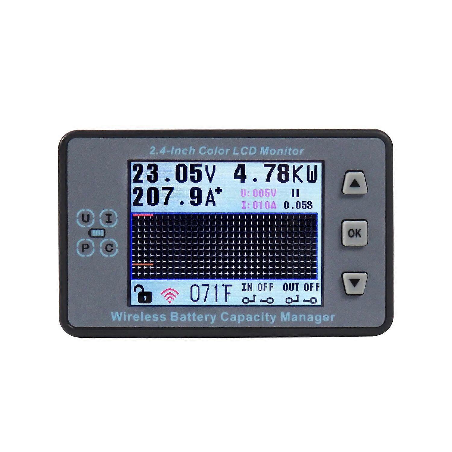 Battery Monitor Wireless Coulomb Meter DC 500V 500A Lifepo4 lead-acid ...