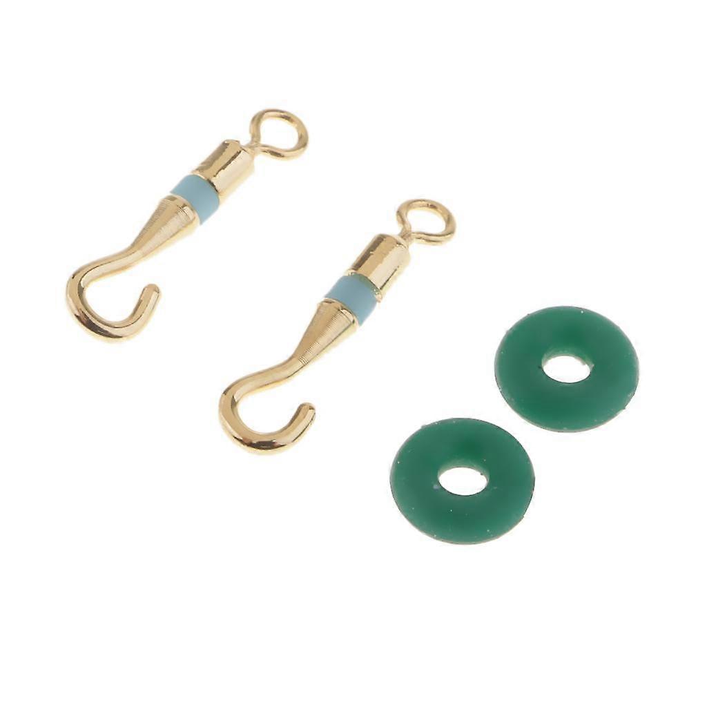 4x 10pcs Opening Swivels + 20pcs O Shaped Rings Fishing Line Connector ...