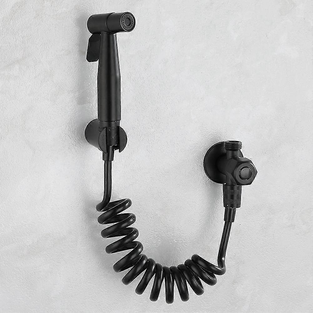 Black Toilet Bidet Set Wall Shower Bathroom Accessories Bidet Spray ...