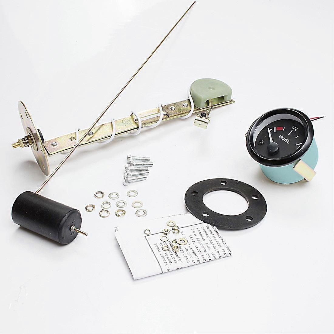 2'' 52mm Fuel Level Gauge, 12V Pointer Car Fuel Tank Meter with LED ...