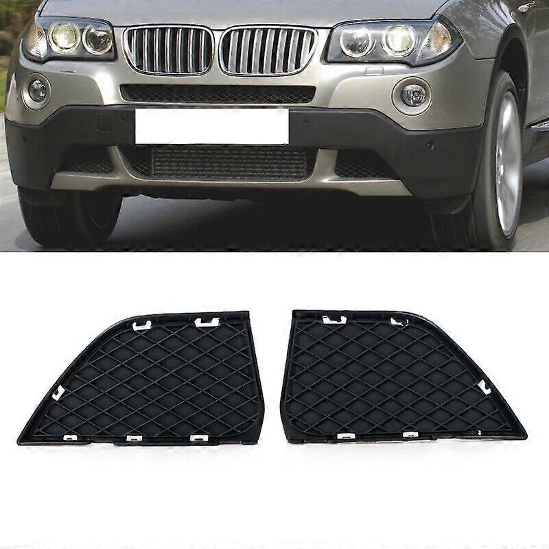 Pair Front Bumper Outer Grille Closed Grid For 2007 2008-2010 BMW X3 ...