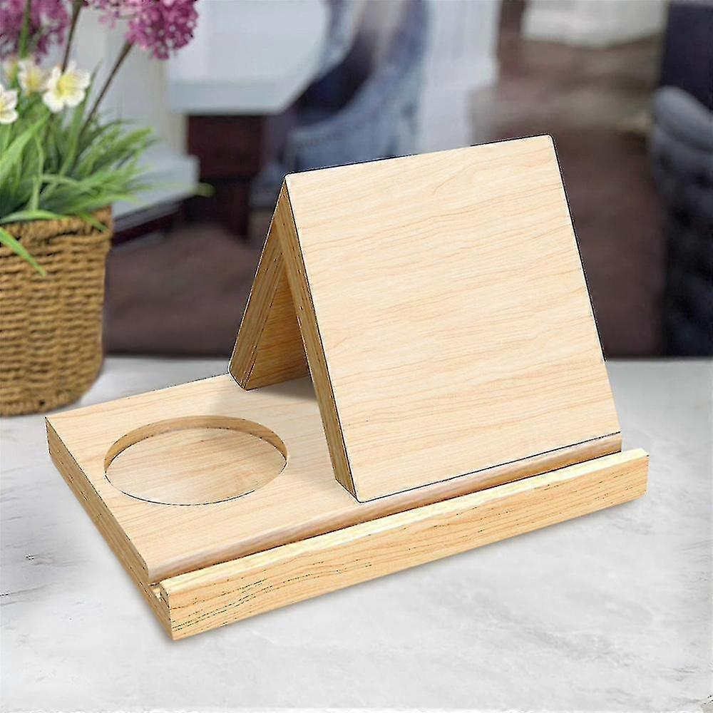 Wooden Triangle Book Holder Stand For Page Rest, Portable Sturdy ...