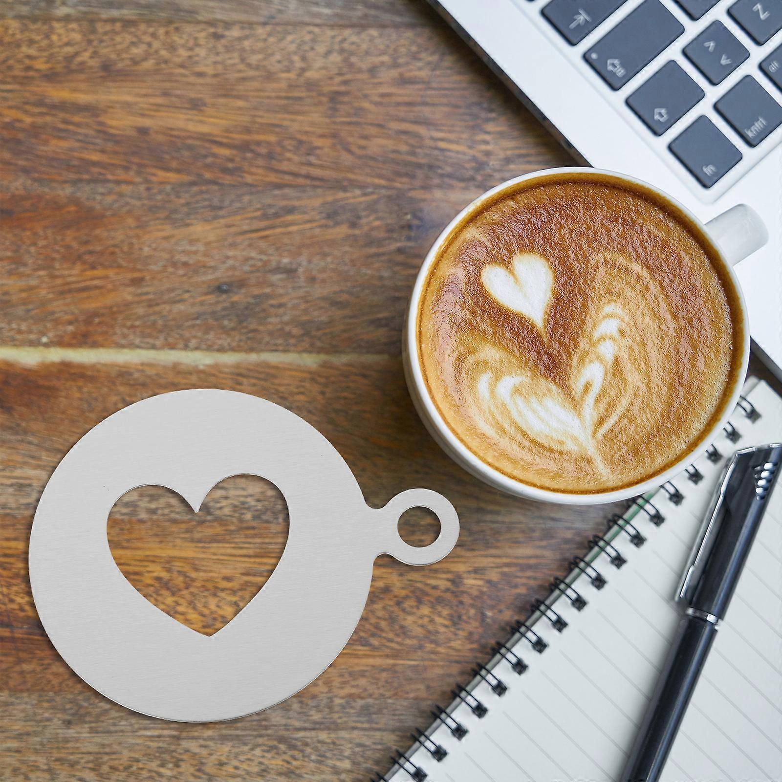 Coffee Decorating Stencils Stainless Steel Coffee Art Stencils Barista ...