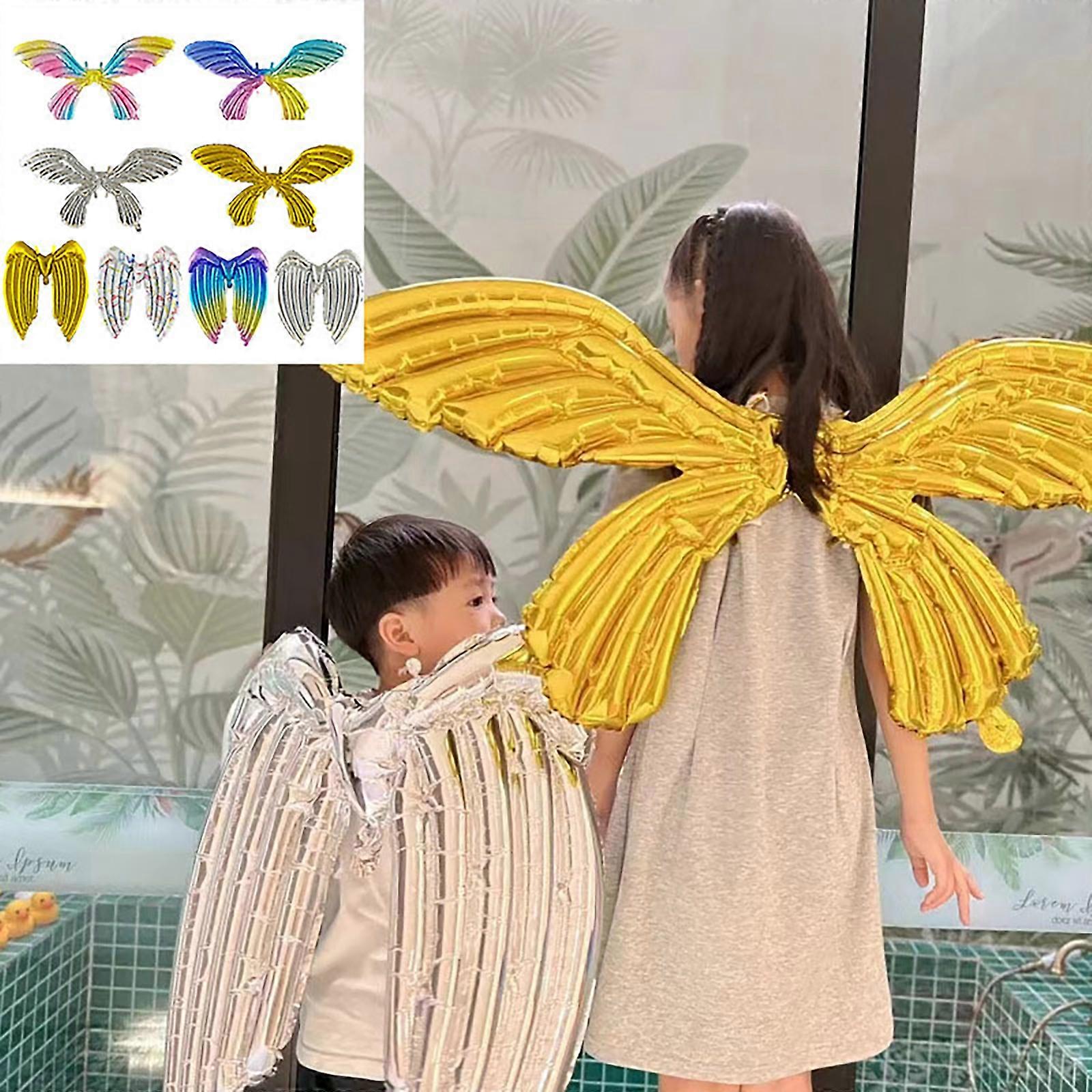 Angel Butterfly Balloon Wings Party Decorations, Aluminum Film Angel ...
