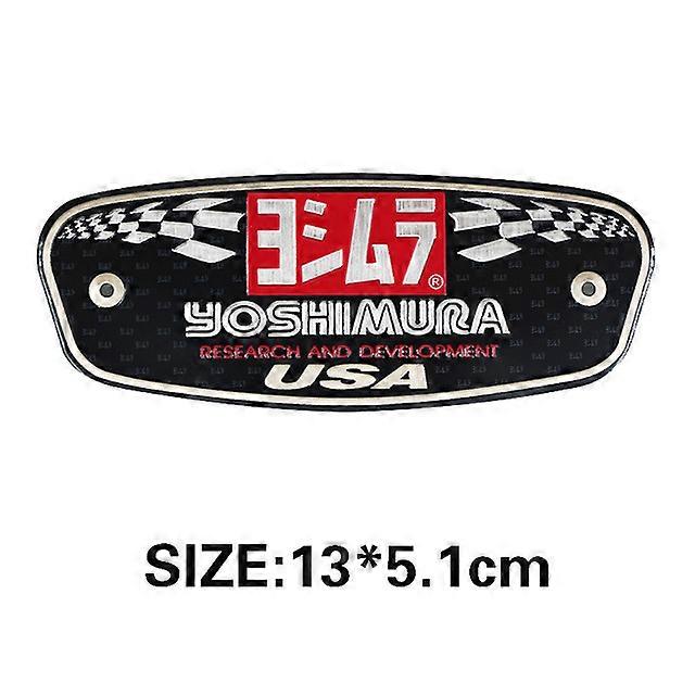 Motorcycle Exhaust Pipes Decal Sticker Aluminium 3D Heat-resistant ...