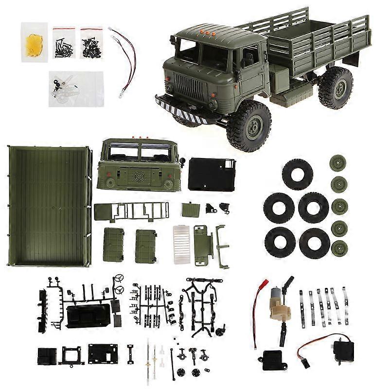 WPL B-24 KIT Remote Control Military Truck DIY Off-Road 4WD B24 RC Car ...
