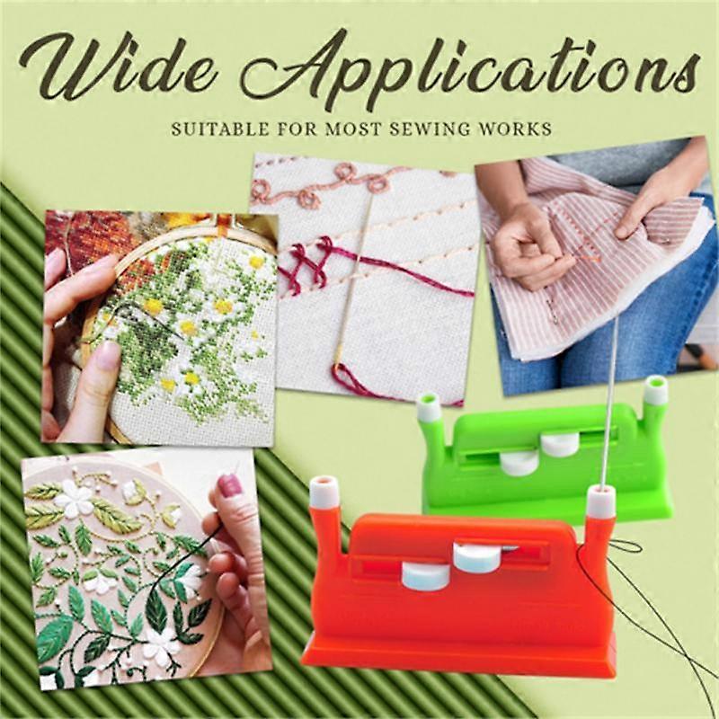 Sewing Machine Needle Threader Stitch Insertion Tool Automatic Double ...