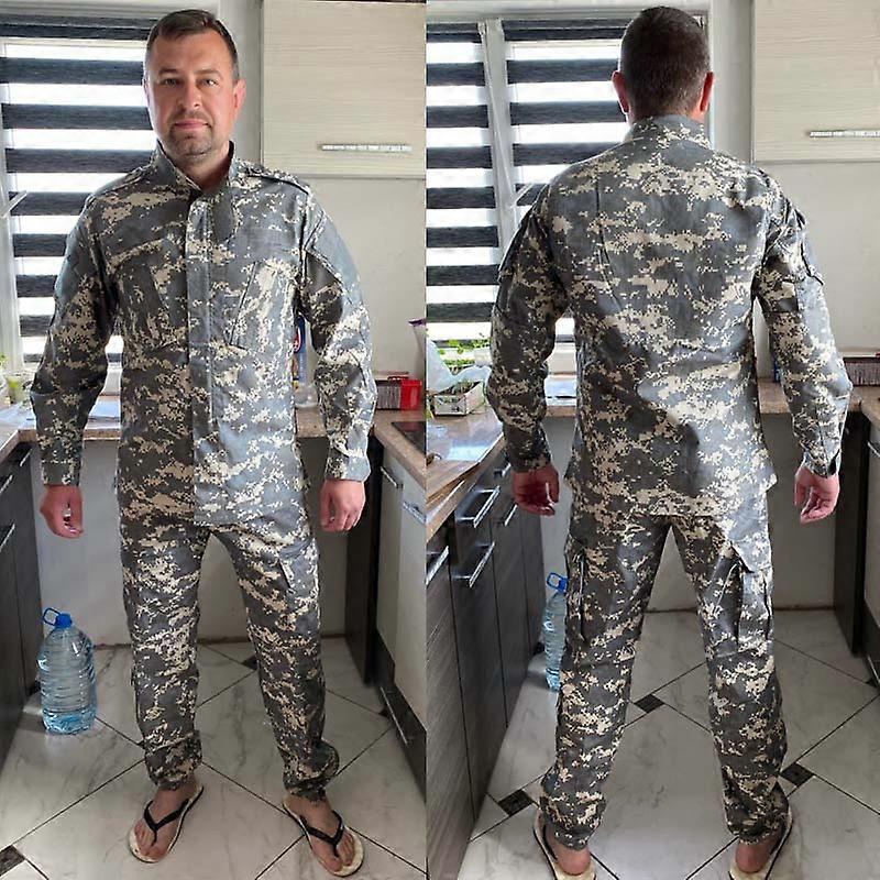 Multicam Camo Male Security Combat Uniform Uniform Tactical Combat ...