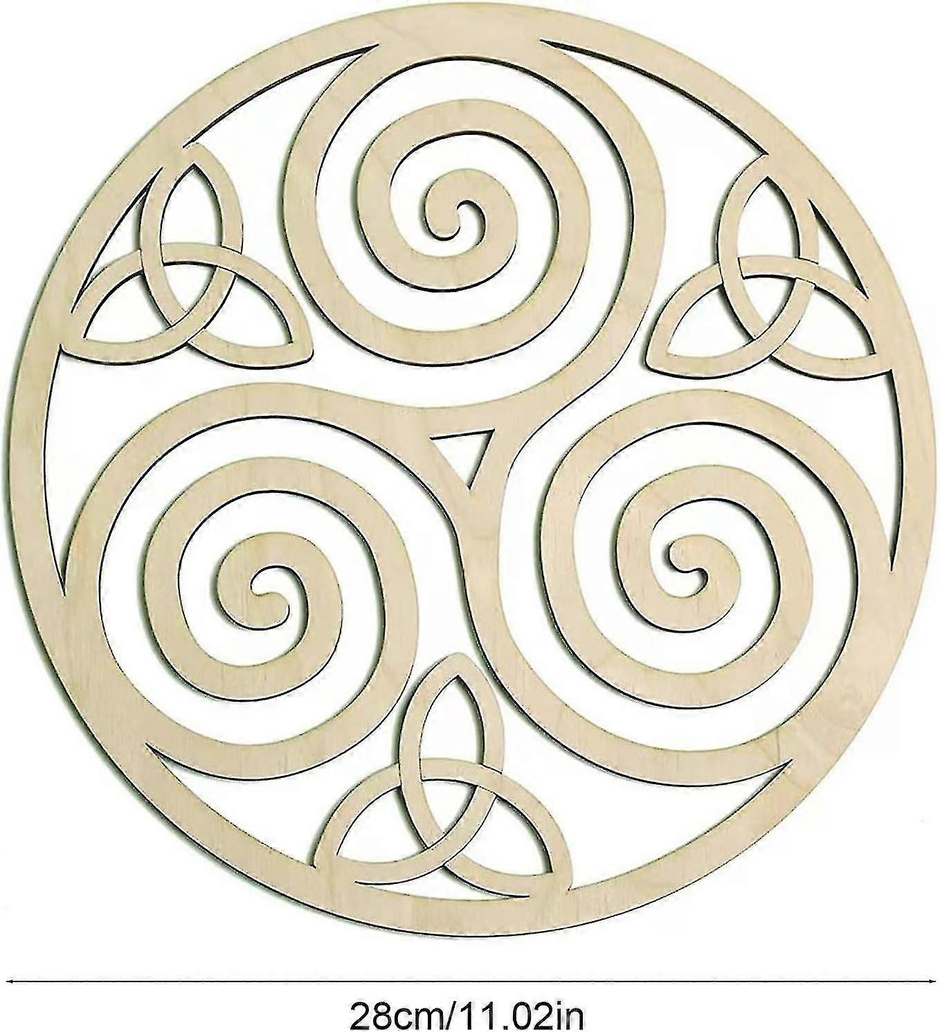 Celtic Art - Triskele Knot Wooden Wall Art - Irish Symbols Celtic ...