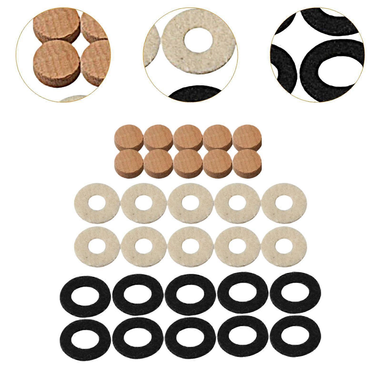 Trumpet Repair Kit Trumpet Top Cap Felt Pads for Cornet Musical ...