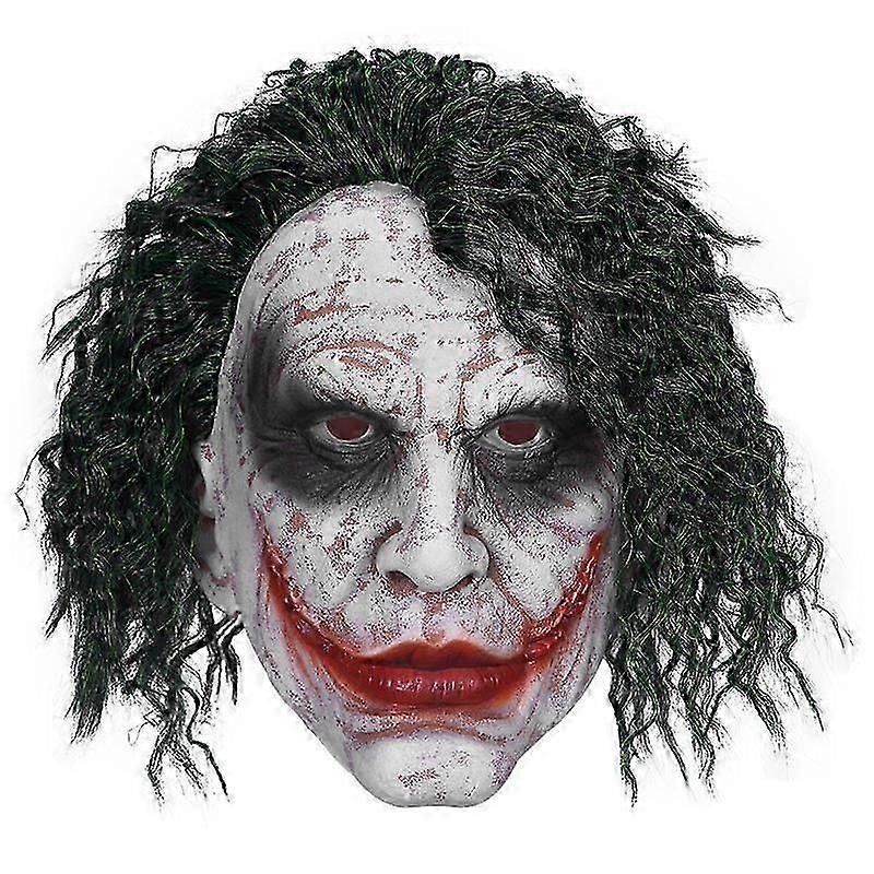 Latex Joker Mask Halloween Headset Escape Room Costume Props | Fruugo UK