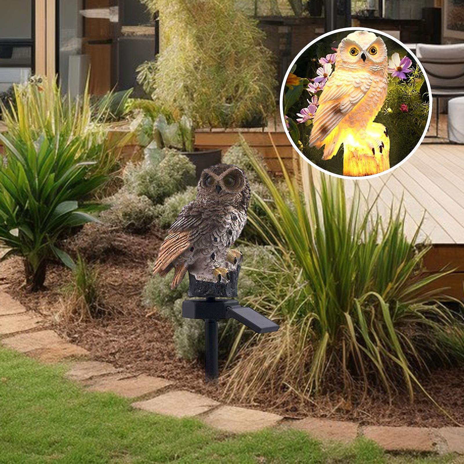 Solar Light Solar Stake Light with Stake Garden Figure Lights Owl ...