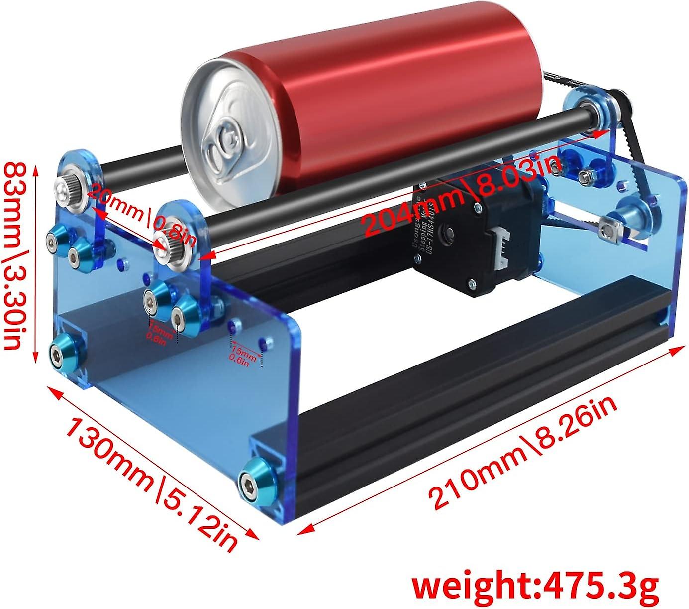 Laser Rotary Y-axis Roller Adjustable for Engraving Cylindrical Object ...