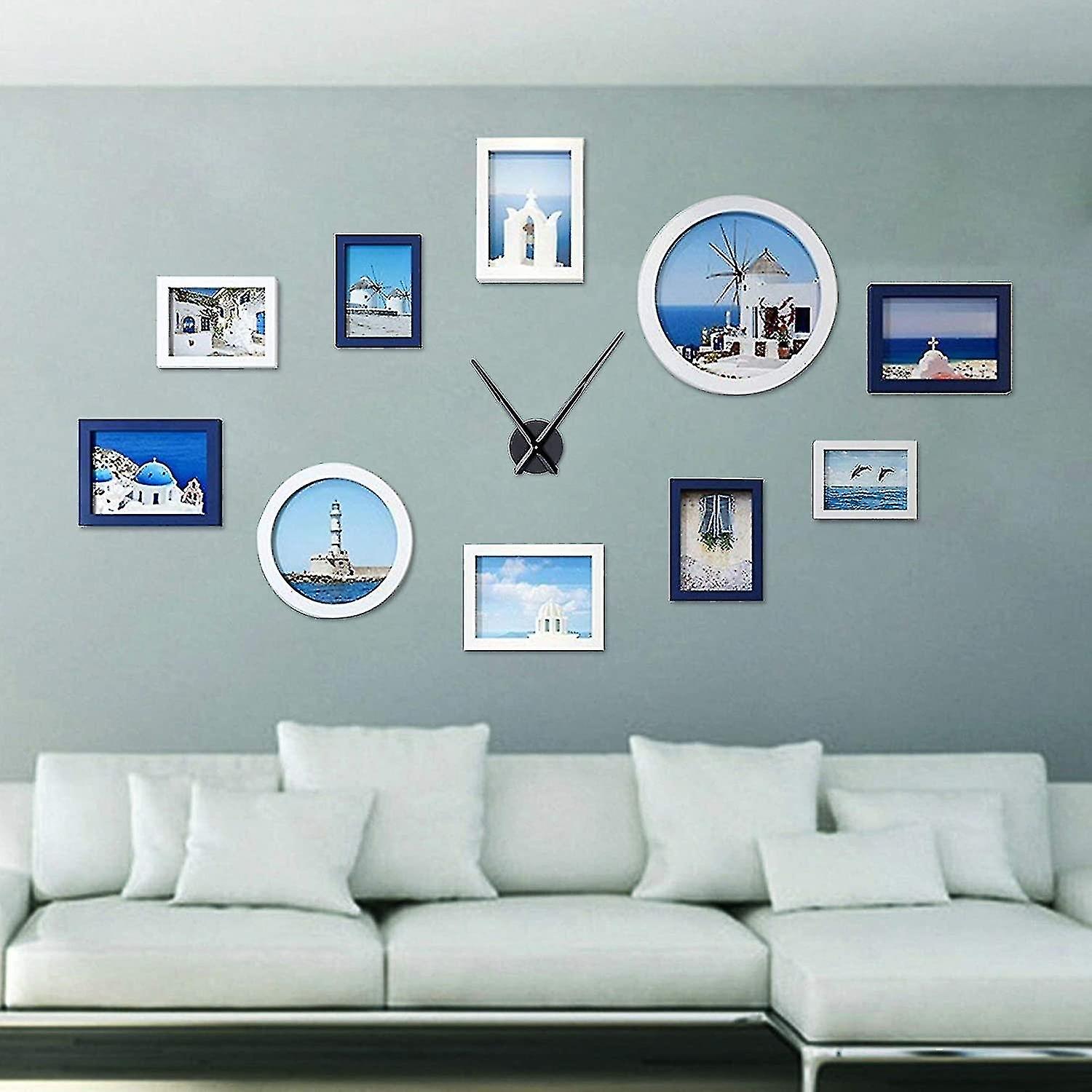 large Black Simple Hands Wall Clock Without Numeral Clock Movement ...