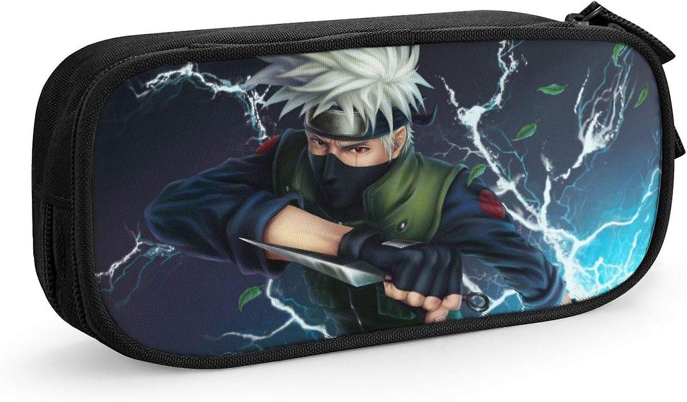 Kakashi Hatake Naruto Pen Bag 3D Custom Printing Large Capacity Double ...