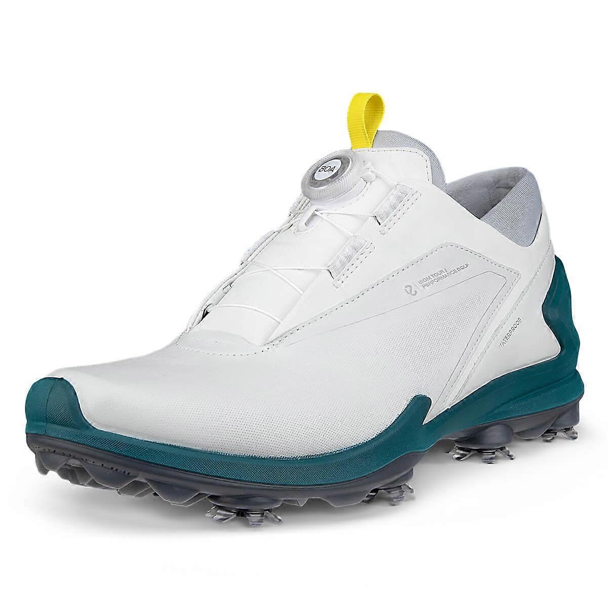 Ecco Mens 2025 BIOM Tour Boa Phorene Waterproof Leather Spiked Golf ...