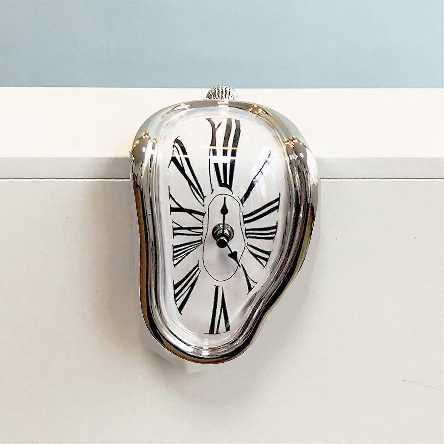 Curved Clock, Fusion Clock, Surreal Salvador Dali Style Clock, Home ...