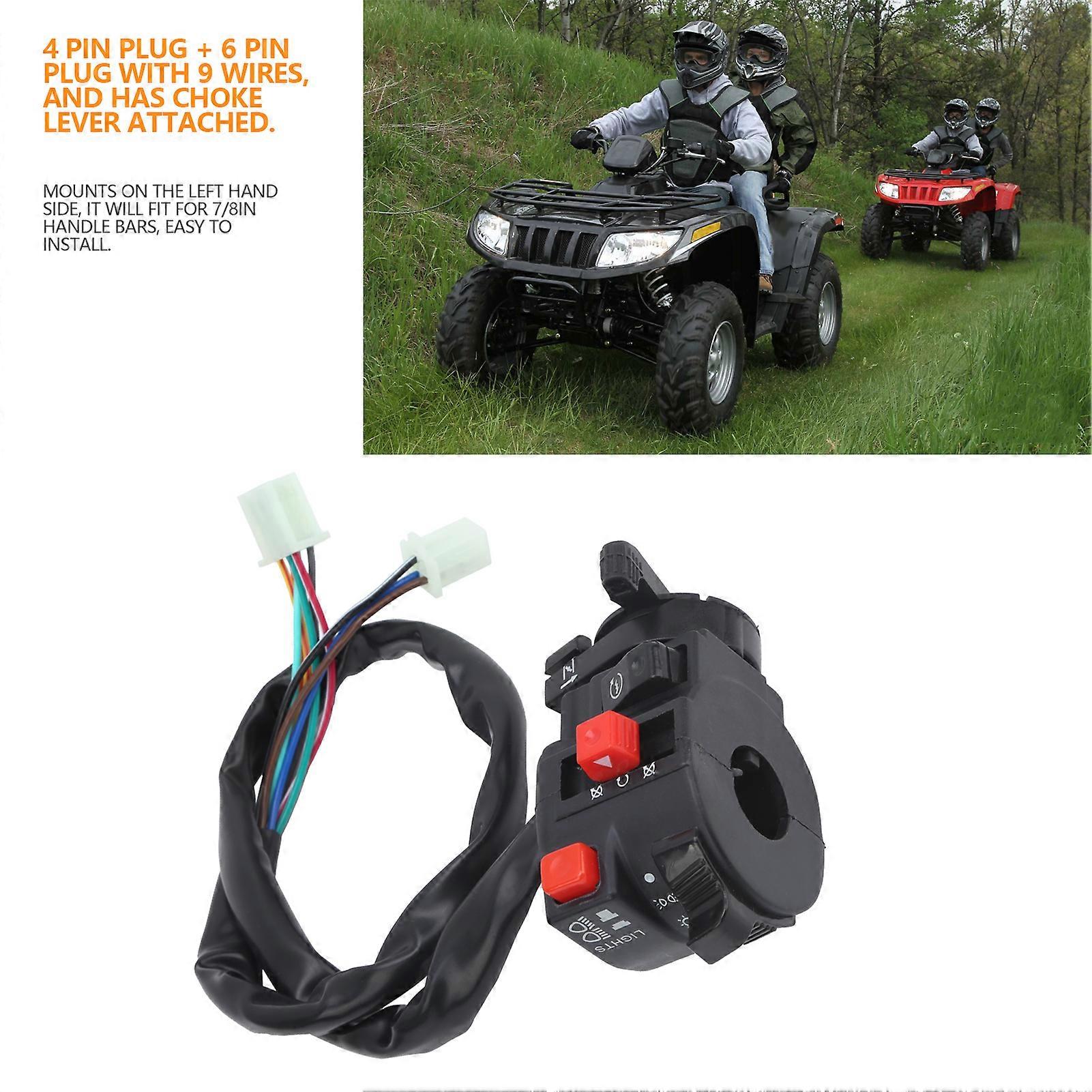 7/8in Handlebar Ignition Switch Kill Start Choke Button for 200cc 250cc ...