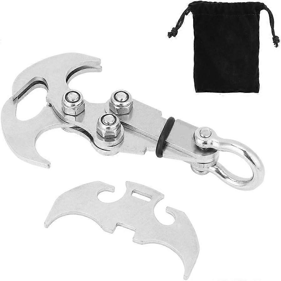 Climbing Hook, Stainless Steel Grapple Climbing Foldable Multi ...