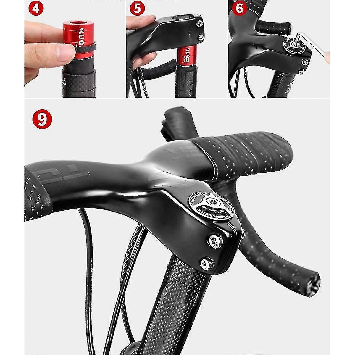 Fork Stem Extender Bike Handlebar Stem Extender Alloy Carbon Fiber Fork ...