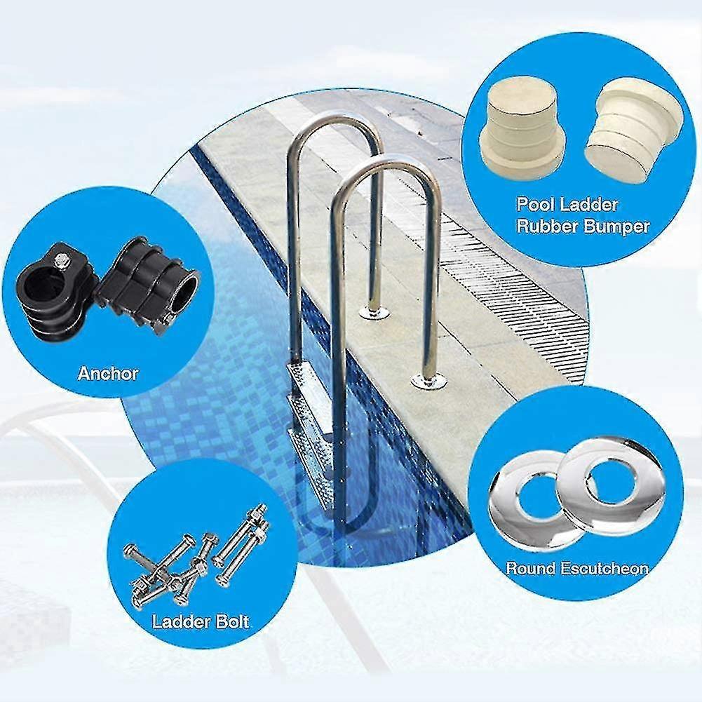 Pool Ladder Rubber Bumper 2pcs Ladder Rubber Stopper Bumper Replacement ...