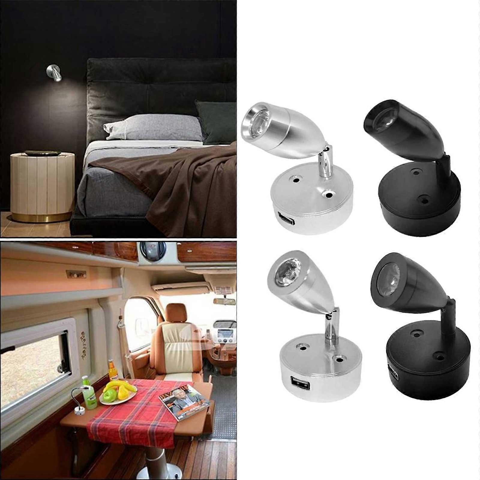 Wearproof Reading Light for RV Motorhome for DC 12-24V USB Night Light ...