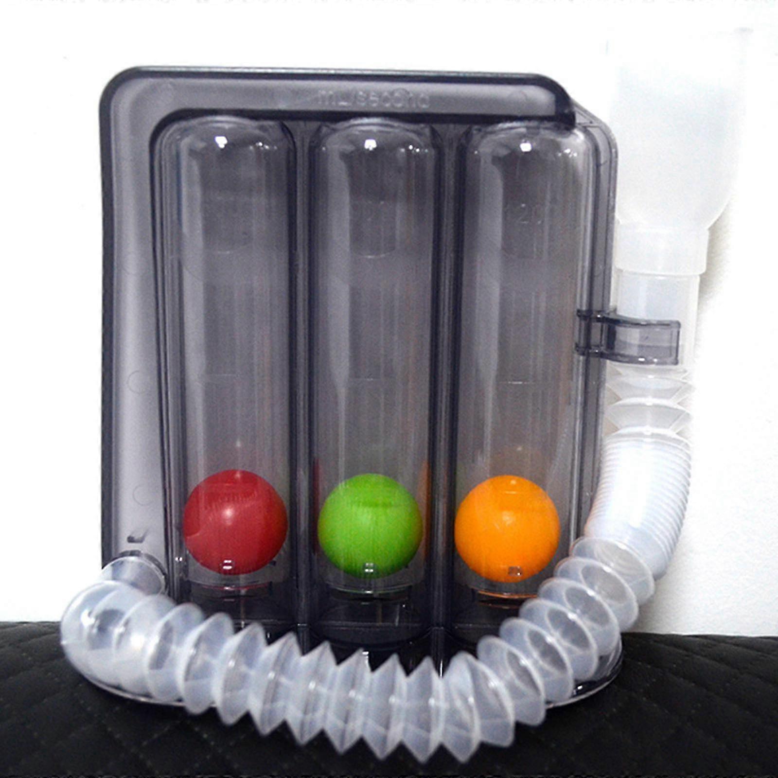 3-ball Deep Breathing Exerciser Incentive Spirometer Respiration ...