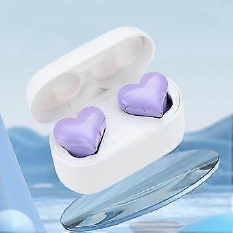 Heart Shaped Bluetooth Earphones Noise Reduction Sports Wireless In Ear ...