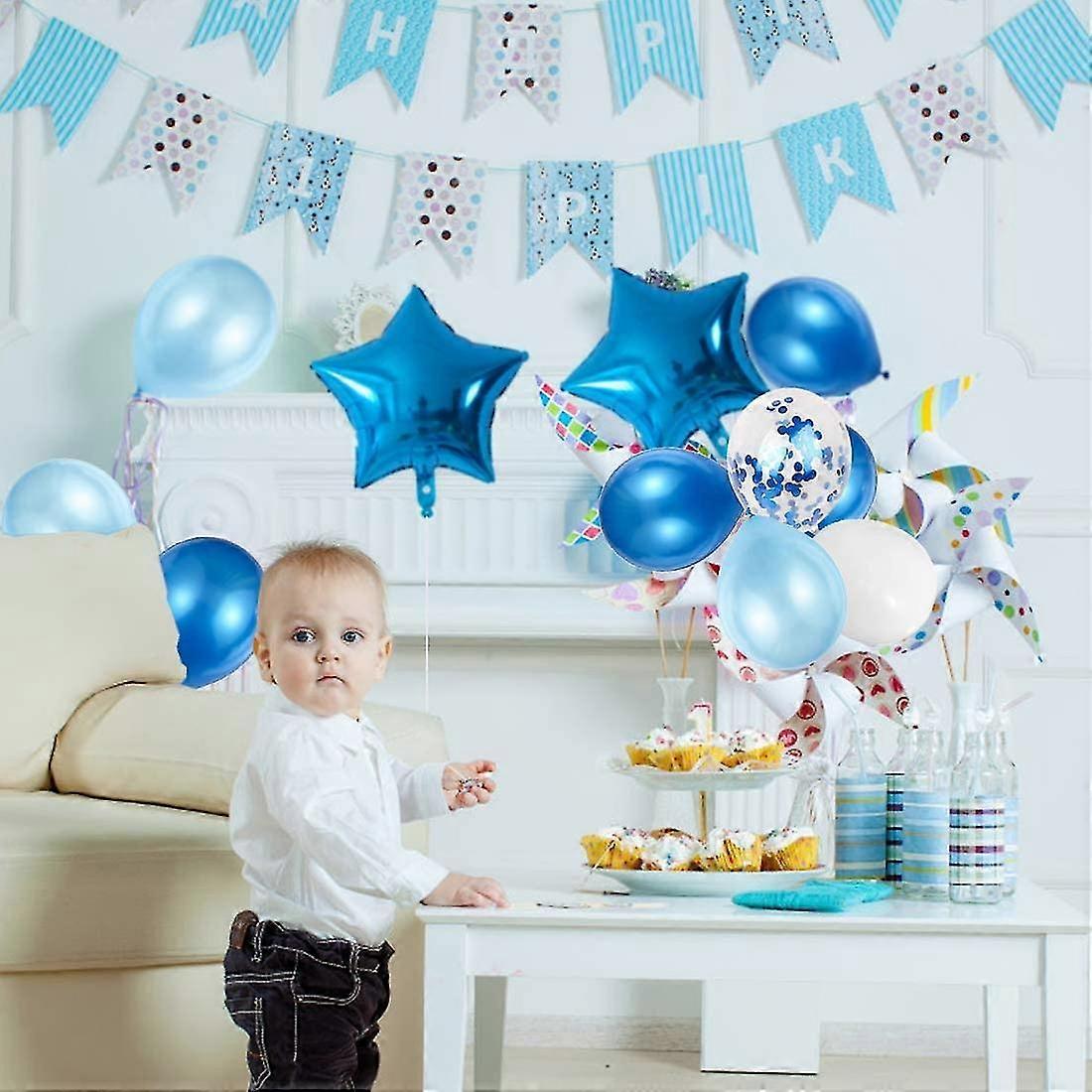 3 Year Old Boy Birthday Balloon, Blue 3 Year Birthday Decorations ...