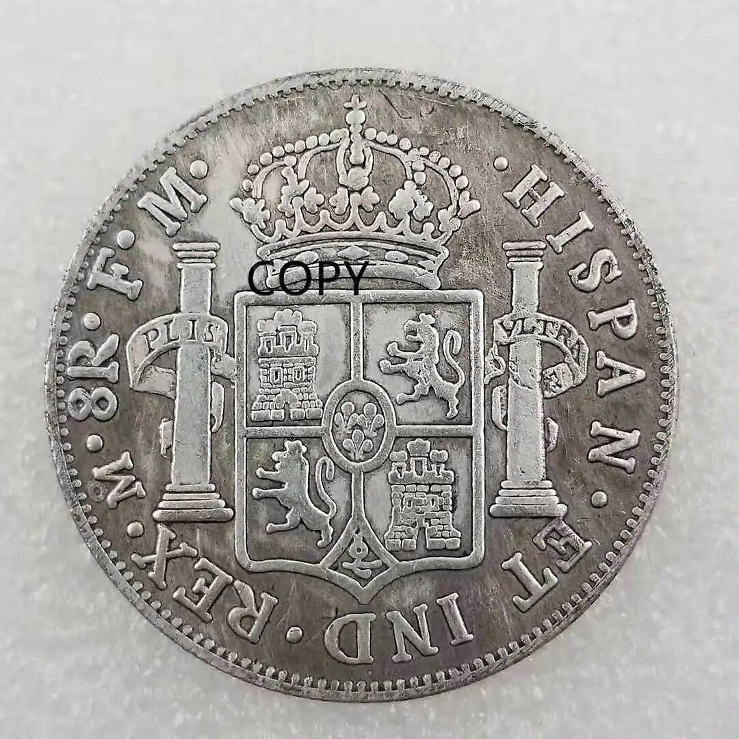 DEI GRATIA 1776 Carolus III Commemorative Coin Made Old Spanish Silver ...