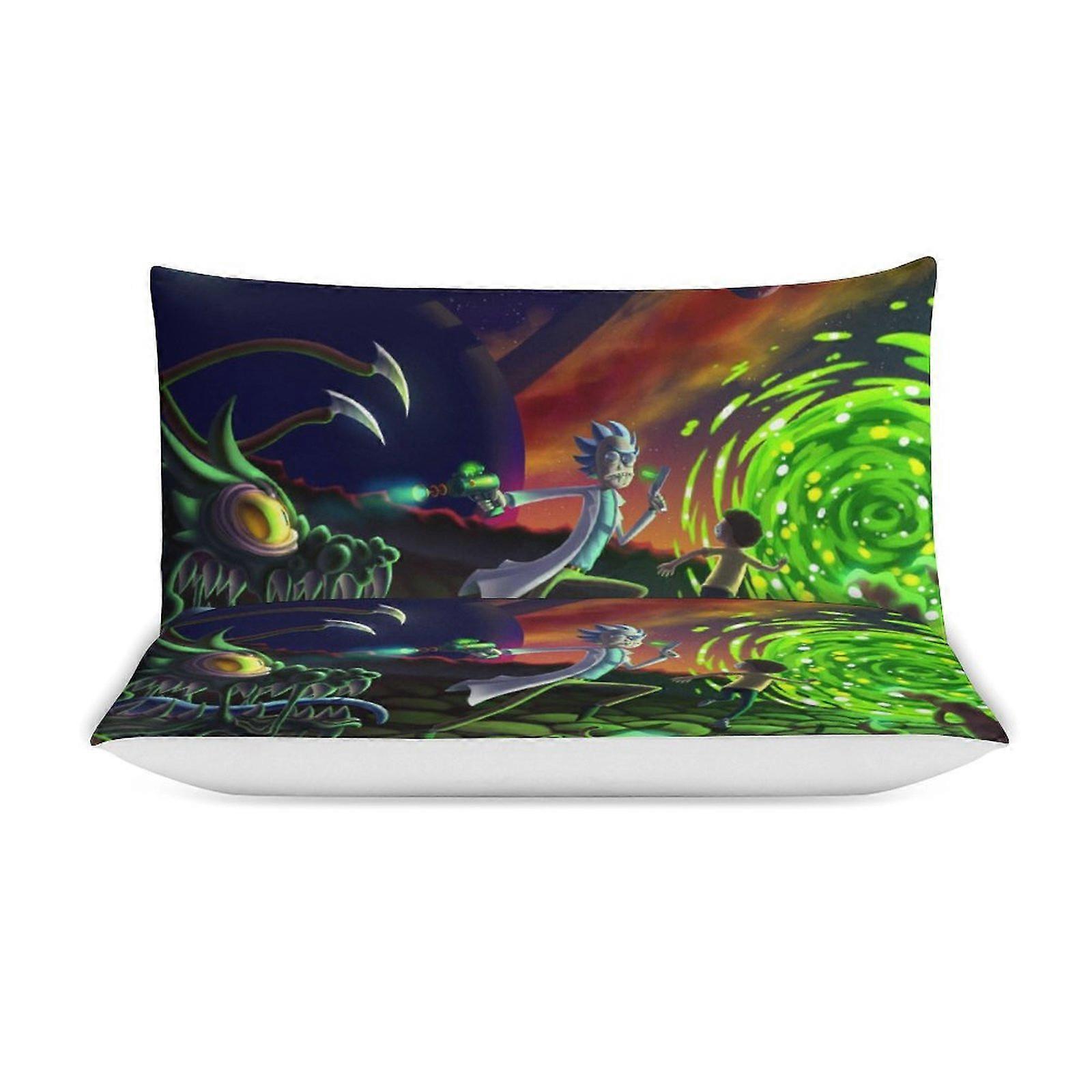 v1994 Bed Sheets Bedding Rick And Morty 3-Piece Bedding Set Soft Warm ...