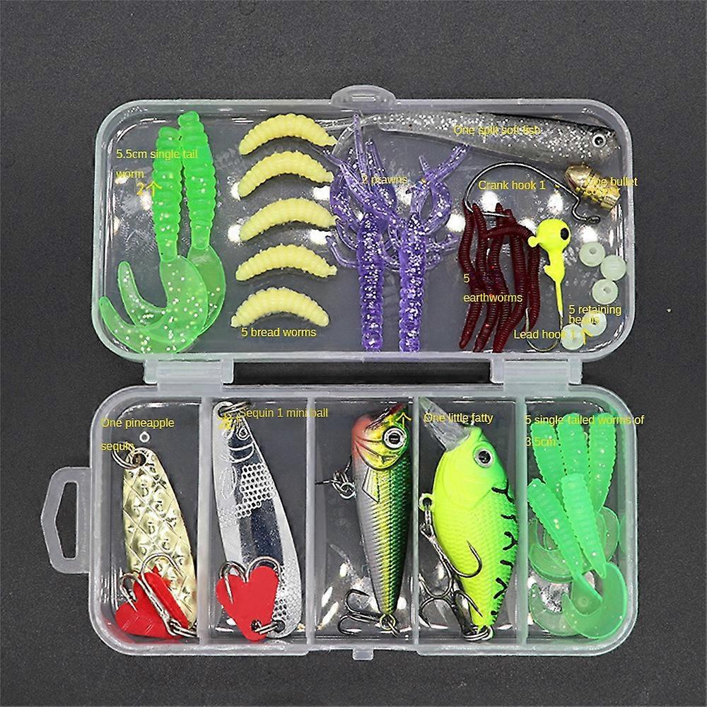 Fishing Lures Kit for Freshwater & Saltwater, Bass Fishing Lure Kit ...