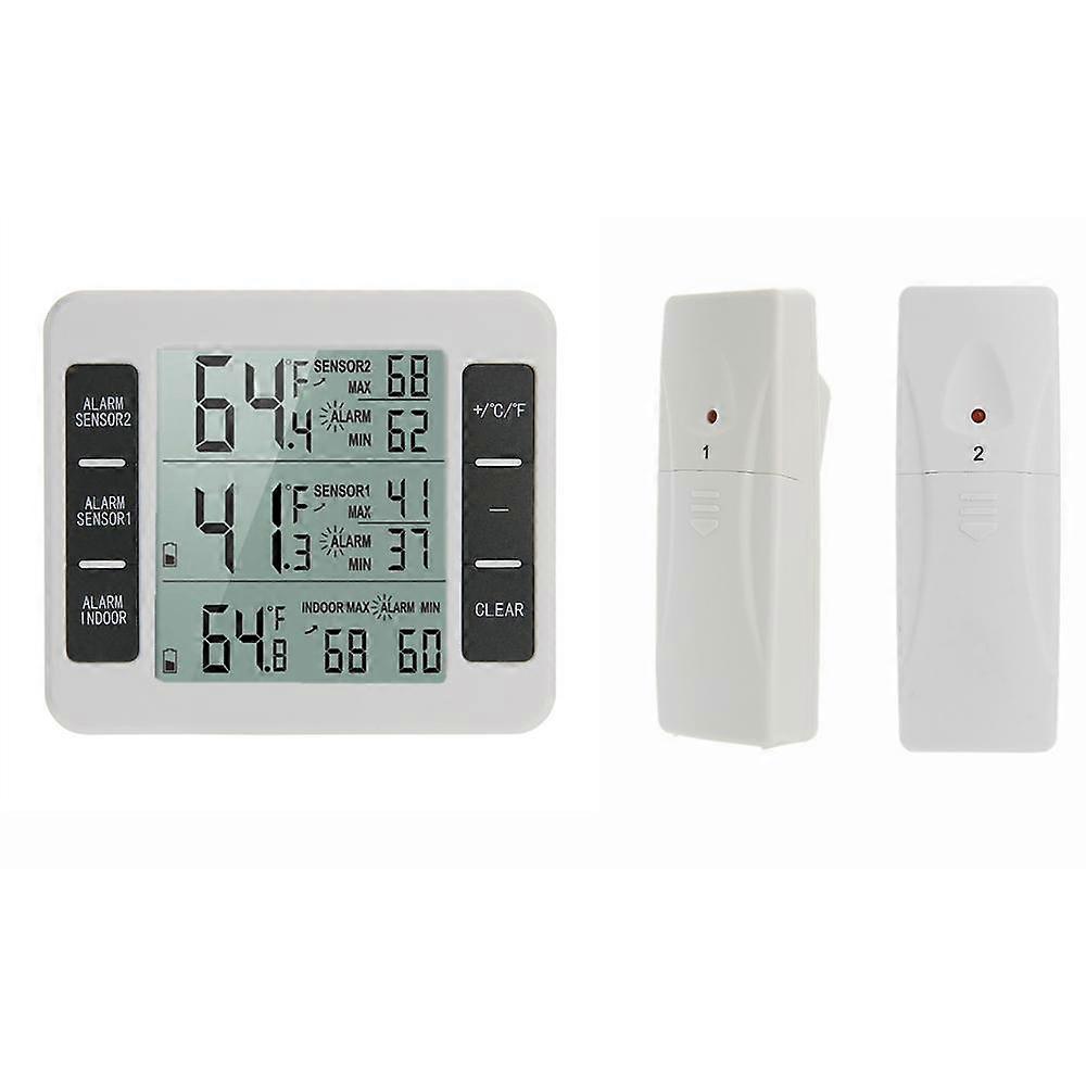 Refrigerator Thermometer Wireless Indoor Outdoor Thermometer Sensor ...